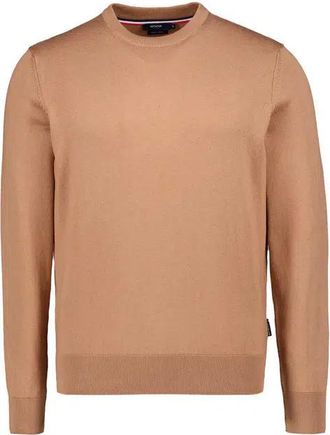 Daniel Hechter Herren Pullover braun Baumwolle unifarben