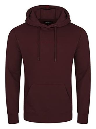 Riverso Pull à Capuche RIVErik - pour Homme - avec Logo - avec Poches Kangourou - en Coton - Noir Rouge Marron Beige Rouge - S M L XL 2XL 3XL 4XL 5XL, Port Re
