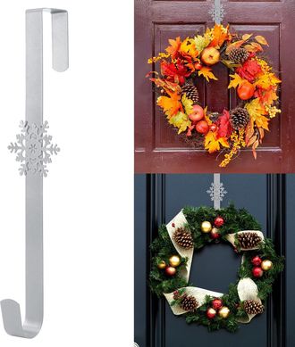 Generic Kranzaufh&auml;nger f&uuml;r Haust&uuml;r, 38,1 cm, stabile Metall-Kranz-T&uuml;raufh&auml;nger, T&uuml;rhaken f&uuml;r Veranda, Girlande, Haken f&uuml;r Halloween, Weihnachtsdekorationen (s