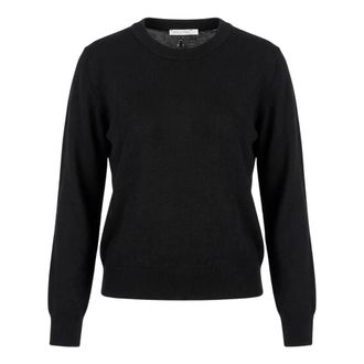 Patrizia Pepe Strickpullover mit Rundhalsausschnitt - - Knitwear - Damen - Schwarzk - M