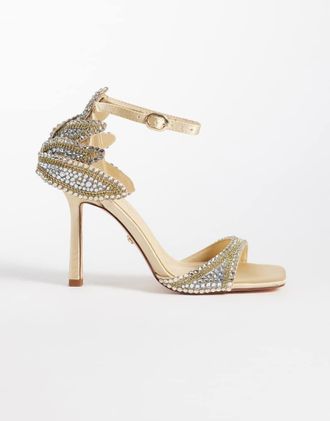 Azalea Wang Azalea Wang - Rusyn - Verzierte Sandaletten in Beige-Neutral
