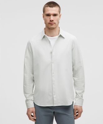 lululemon New Venture Langarmshirt er Classic Fit f&uuml;r M&auml;nner - Gr&ouml;&szlig;e 3XL in Vapor