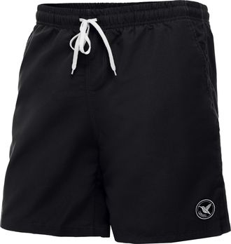 Ladeheid Badehose Herren, Bequeme Lange Badeshorts mit Breitem Gummibund, Kordelzug und Taschen, Schwimmhose Boardshorts - LA40-129 (Schwarz, XL)