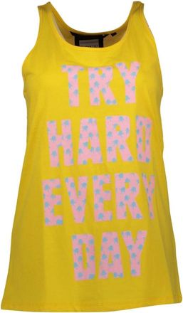 Silvian Heach Femme, Tops, Jaune, Taille: 36 FR AllAmericana Tank