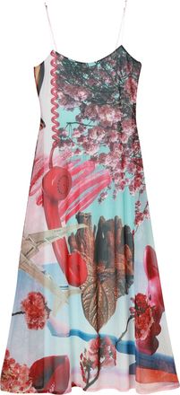 Desigual Womens Woman Knit Straps Dress, Material FINISHES, X-Large