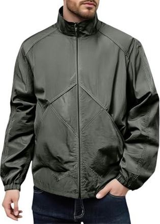 Generic Veste dext&eacute;rieur imperm&eacute;able pour homme - Veste softshell l&eacute;g&egrave;re - Veste de sport - Couleur unie - Veste de randonn&eacute;e - Veste de randonn&eacute;e - Coupe-ven