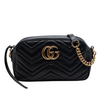 Gucci Sac bandouli&egrave;re matelass&eacute; Pre-owned - Femme - Pre-owned - Noir - Taille: ONE Size