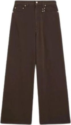 Sportmax Femme, Pantalons, Brun, Taille: W26 Siamese Wide Pantalons