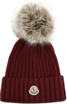 Moncler ribbed hat - Rot