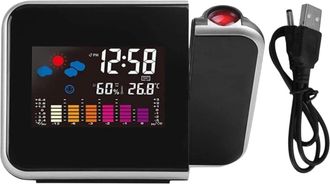 Generic Projektionsuhr f&uuml;r Schlafzimmerdecke, Wecker mit Projektor - Projektorwecker f&uuml;r Kinderzimmer,Wecker mit Projektion, Deckenuhr, Projektor f&uuml;r Schlafzi