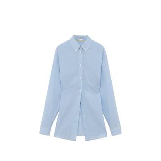 Loewe Chemise drap&eacute;e en laine ray&eacute;e