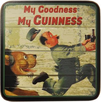 Guinness Unbekannt Guinness Zookeeper Lion -Kork gesichert Getr&auml;nke-Untersetzer (sg)