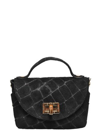 Roberta M SCHWARZ Rindsledertasche