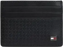 Tommy Hilfiger Porte-cartes &agrave; logo en cuir