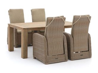 Intenso Furniture Intenso Umbria/ROUGH-X 180 cm Gartenm&ouml;bel-Set 5-teilig verstellbar