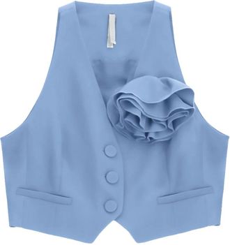 Imperial Femme, Vestes, Bleu, Taille: 40 FR Gilet