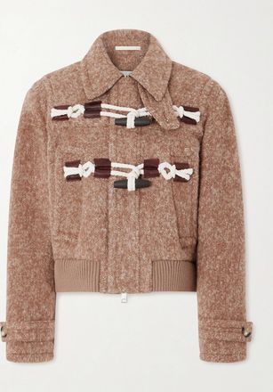 S.S. Daley Verkürzte Bomberjacke Aus Einer Alpakawollmischung - Neutral