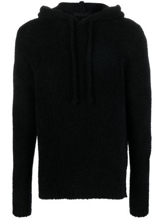 Ten c hoodie en laine mélangée - Noir