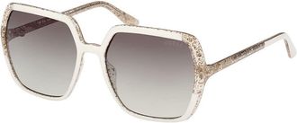 Guess Guess GU7883 Brille, Weiß, 56/17/135 für Damen, weiß, 56/17/135