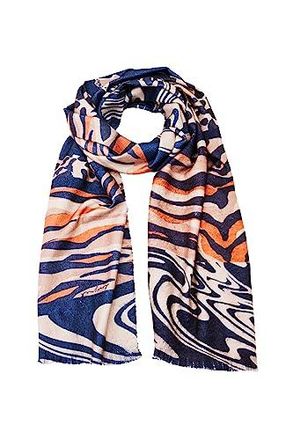 Desigual zèbre Scarf_Patch Zebra, Marron, Taille Unique Femme
