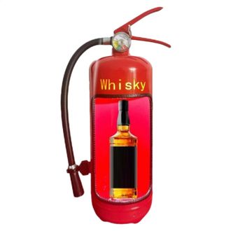 Generico Feuerl&ouml;scher f&uuml;r Weinflaschen, Feuerl&ouml;scher f&uuml;r Weinkisten, vielseitiger tragbarer Flaschenhalter, kreative Aufbewahrungsbox f&uuml;r Kaffee und Whisky, au