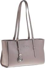 Pierre Cardin Sac &agrave; bandouli&egrave;re en cuir v&eacute;ritable pour femme Fabriqu&eacute; en Italie 42 x 21,5 x 12,5 cm 1984, taupe, Taille unique