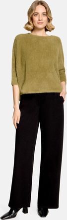 Betty Barclay Strickpullover BETTY BARCLAY Damen mit U-Boot-Ausschnitt, Damen, Gr. 36, gr&uuml;n (gothic olive), Strick, Obermaterial: 92% Polyamid, 8% Polyester, oversi