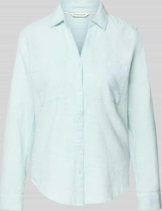 Tom Tailor Regular Fit Hemdbluse aus reiner Baumwolle