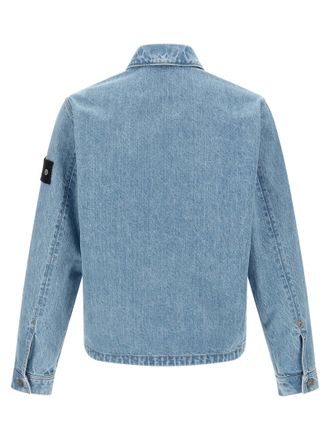 Stone Island Cotton Denim Jacket - Blue