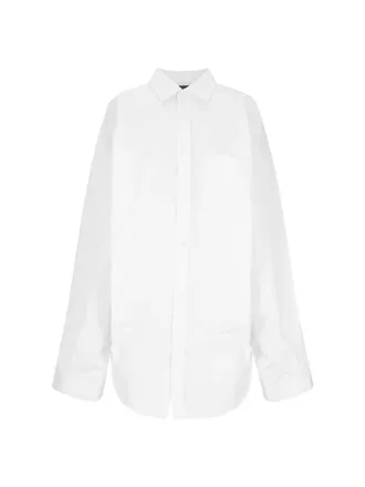 Balenciaga Asymmetrisches Oversize-Hemd