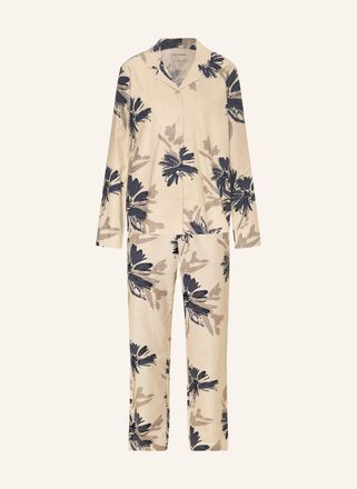 Schiesser Schlafanzug Comfort Interlock Aus Flanell beige