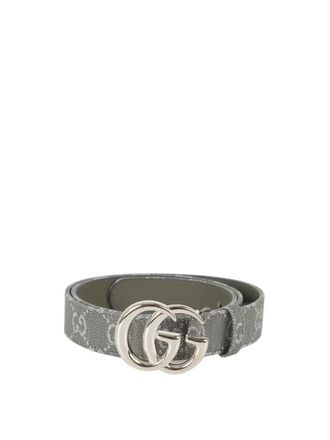 Gucci G&uuml;rtel - Belt W.30 Summer Denim Embroidered - Gr. 80 - in Grau - f&uuml;r Damen