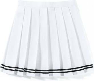 Generic Jupe Noir en Cuir Jupes Courte pour Tube Transparente Evasée Côtelée Sequins Etoile Viscose Charleston Doree Turquoise Brillante Orientale Mollet Zèbr