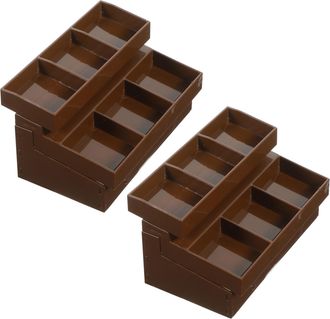 Soimiss 2 St&uuml;ck Miniatur Gem&uuml;se Obstregal Detailreiches Plastikdisplay f&uuml;r Puppenhaus Authentisches Mini Supermarkt M&ouml;bel K&uuml;chen-Dekoration f&uuml;r Miniatur-szene