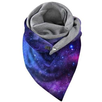 Generic Echarpe Femme Foulard Femme &Eacute;charpe parfaite pour la ville Imprim&eacute;e Double Couche Boucle &Eacute;l&eacute;gante Automne Hiver Douce Confortable