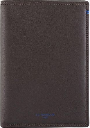 Le Tanneur Grand portefeuille vertical zippé 2 volets Martin en cuir lisse