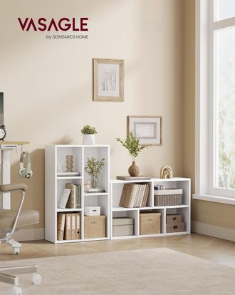 Loftscape home24 Regal Moulon 91 x 33 x 14cm Wei&szlig;/Wei&szlig;