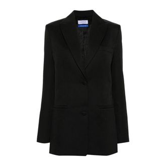 Off-white Einknopf-Blazer aus Schurwolle - - Jackets - Damen - Schwarzk - XS