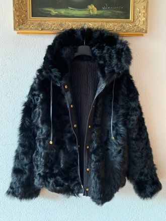 Trussardi Reversible Goat Fur Jacket Size XS