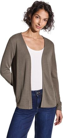 Street One Damen A322908 Strick-Look Jacke, Stone Brown, 36