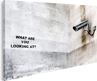 Islandburner Prime Bild auf Leinwand was Guckst Du Banksy An Bilder Wandbilder Poster