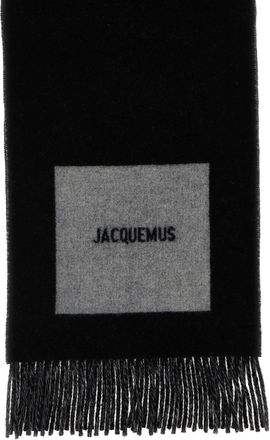 Jacquemus LEcharpe Rond Carr&eacute; Scarf - Black