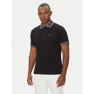 Versace Jeans Couture Poloshirt 78GAGT02 Schwarz Regular Fit