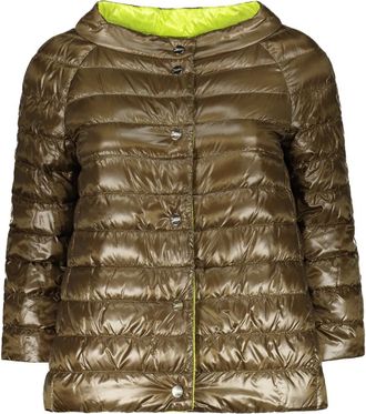 Herno Femme, Vestes, Vert, Taille: 36 FR Nylon Ultralight Reversible Jacket