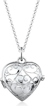 Elli Damen Kette mit Anhänger Herz 925 Sterling Silber 0103192812_45 - 45cm Länge