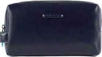 Piquadro Femme, Sacs, Bleu, Taille: ONE Size Blue Square Toiletry Bag