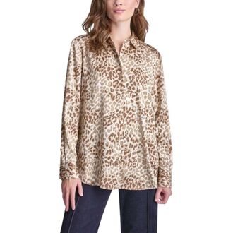 DKNY Dkny, Damen, Blusen & Hemden, Braun, XLGr&ouml;&szlig;e