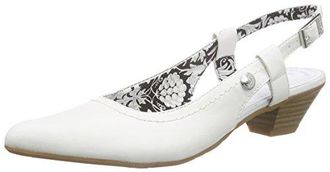s.Oliver Femme 29500 Slingback, Blanc 100, 37 EU