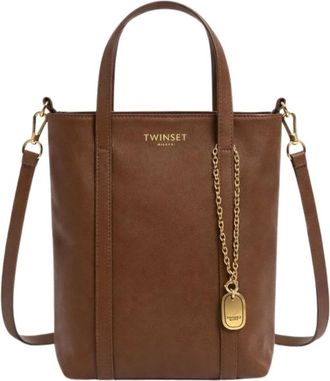Twinset Femme, Sacs, Brun, Taille: ONE Size Sac Shopper