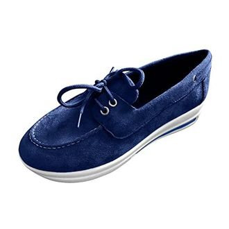 Generic Chaussures de loisirs pour femme - Chaussures &agrave; enfiler - Chaussures d&eacute;t&eacute; noires - Semelle &eacute;paisse - Antid&eacute;rapantes - Chaussures de marche - Chaussure